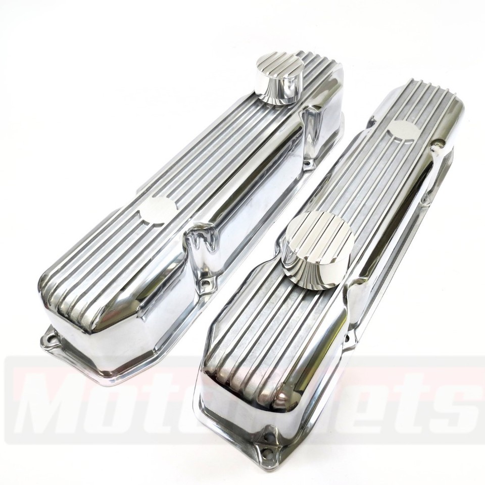 Big Block Chrsyler Mopar Polished Aluminum Valve Covers Dodge RB B 383 ...