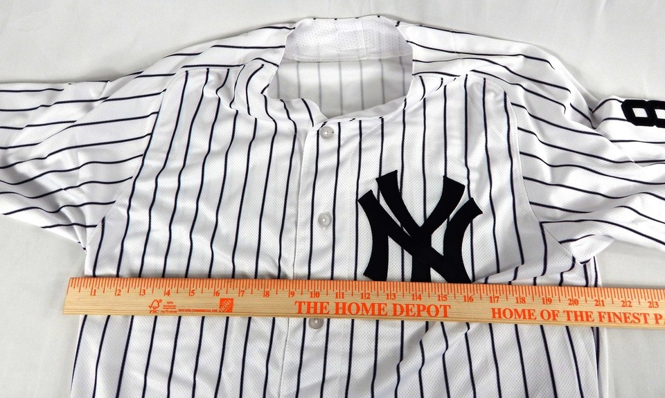 2016 New York Yankees Blank Game Issued White Jersey 8 Berra Patch 42 ...
