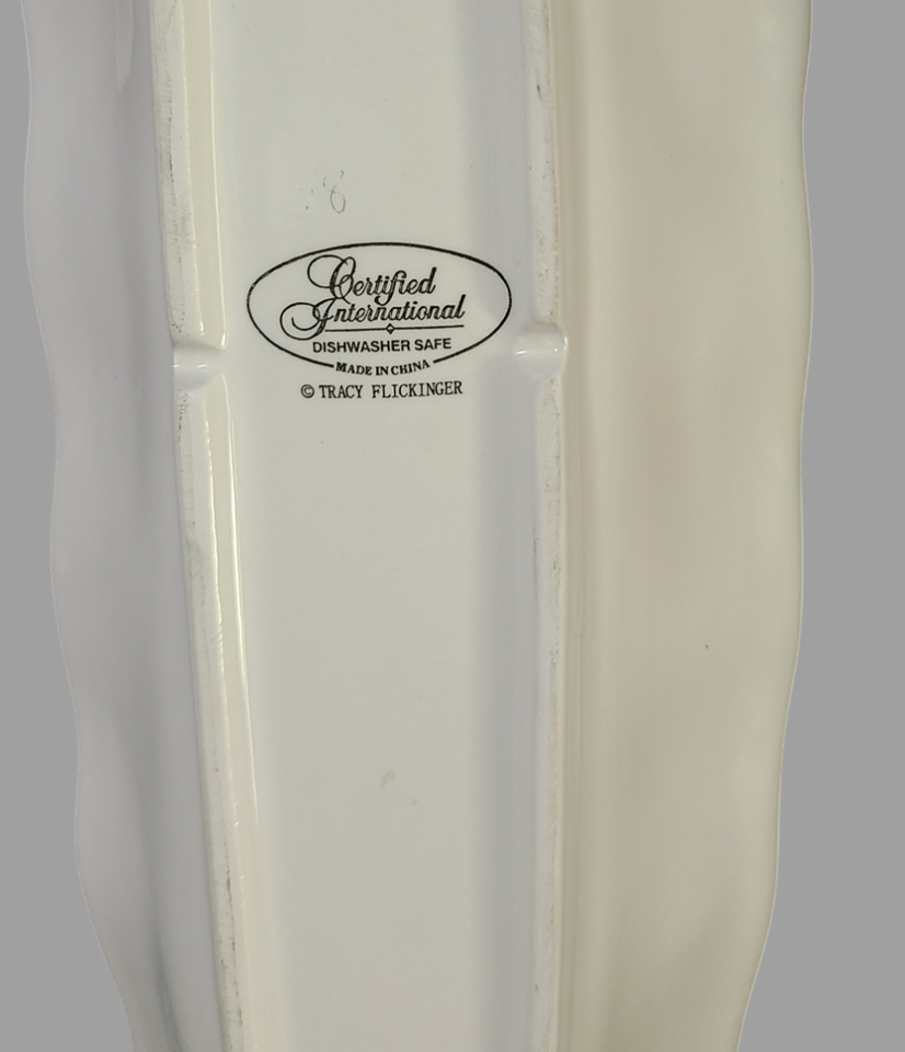 Tracy Flickinger Figural Chef 17” Bread/Cracker Hors D'oeuvres Serving ...