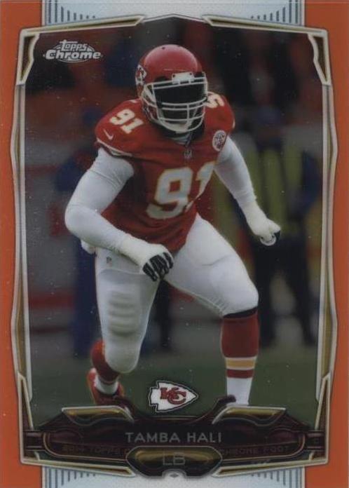 2014 Topps Chrome - Tamba Hali #21 Orange Refractor for sale online | eBay