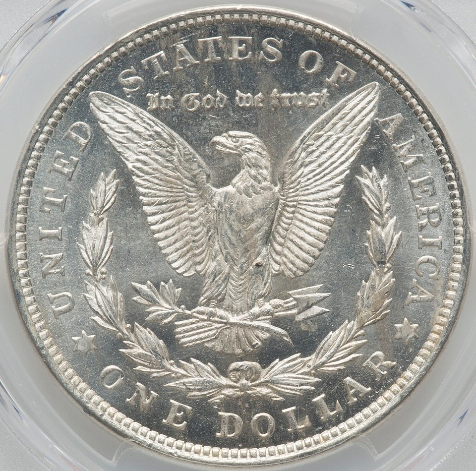 Morgan Dollar 1921 Graded PCGS MS-64 Proof-like!!! Retro Doily Holder ...