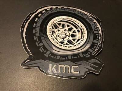 KMC WHEELS RACING 3.5" DECAL STICKER Offroad Powersport STREET RACING ...