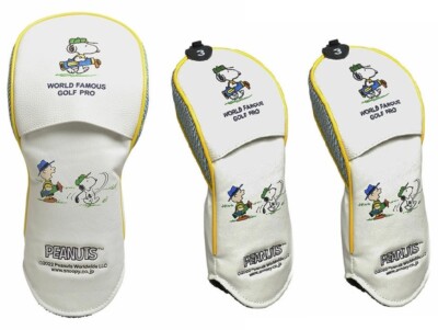 Snoopy Woodstock Charlie Brown golf club head cover driver fairway wood ...
