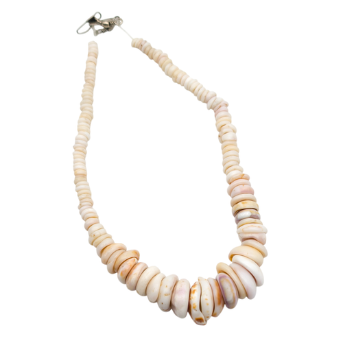 Vtg Hawaiian Large Graduated Puka Shell Beaded Necklace Beach Jewelry ...