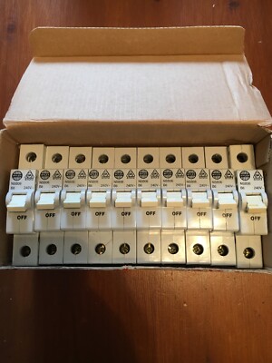 Job Lot of 10 x Wylex NSB06 SK STOZ B6 6Amp MCB Circuit Breaker **NEW ...