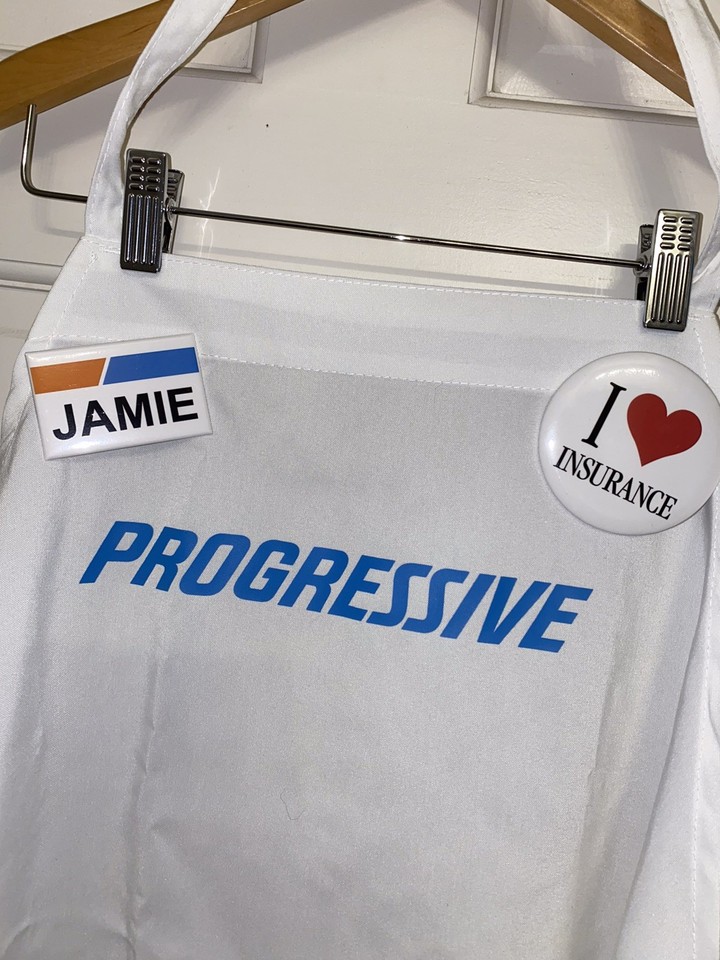 Progressive Flo TV Commercial Character White Halloween Cosplay Costume ...