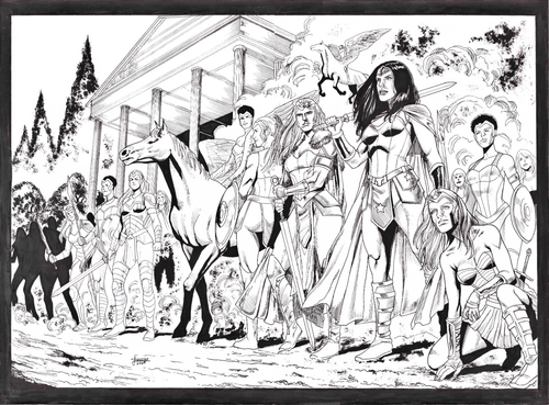 Princess Diana, Amazonas - Double Page (22"x17")by J. Ursulino - Ed ...