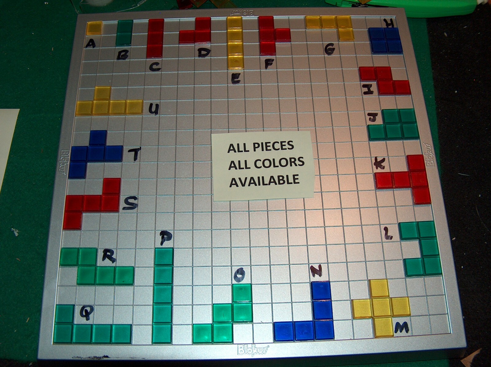 Blokus Game Replacement Parts Pieces Red Yellow Green Blue Smooth ...