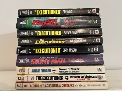 Mack Bolan 9 Book Lot Don Pendleton Paperback The Executioner Stony Man ...