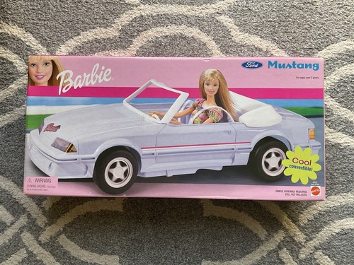 Barbie Ford Mustang Convertable 19 inch Mattel 2002 NEW | eBay