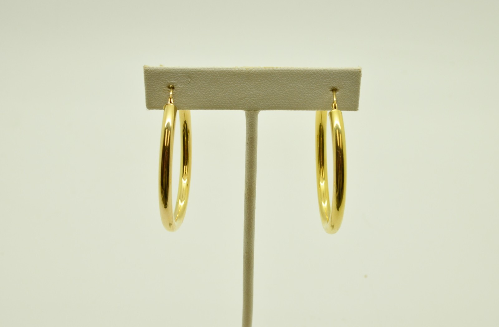 14K Yellow Gold Large Hoop Earrings GOLD-2009 - Gem