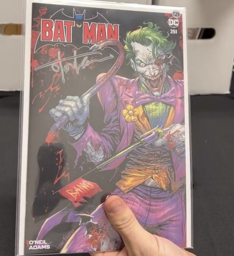 Batman #251 Ot_tayle Tyler Kirkham Signed/COA Joker Trade Battle Damage ...