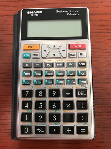 Sharp EL-738 Financial Calculator for sale online | eBay