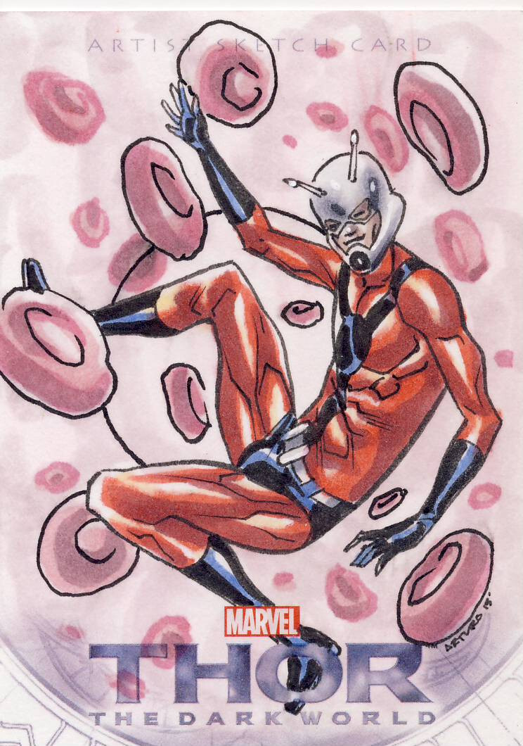 2013 Upper Deck Marvel Thor Dark World Sketch Card Tucker Antman | eBay