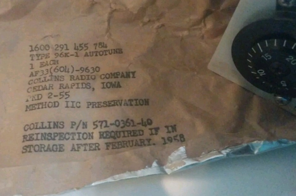 Rare Collins Radio (NOS) Transmitter Assembly #571 0361 40 - 1600-291 ...