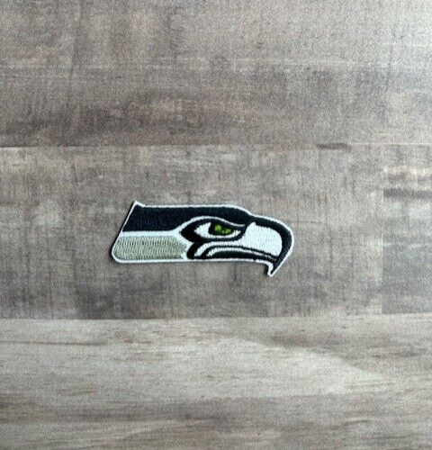 SEATTLE SEAHAWKS IRON-ON PATCH 2.55" x 0.98" | eBay