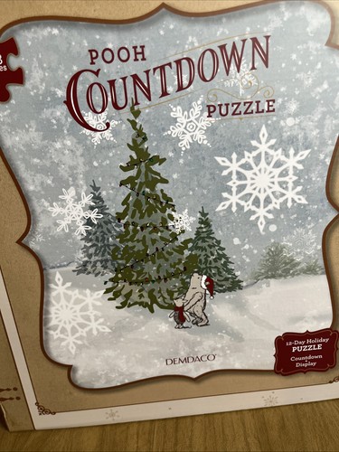 Demdaco Winnie the Pooh Advent Christmas Countdown Puzzle 12 Day ...