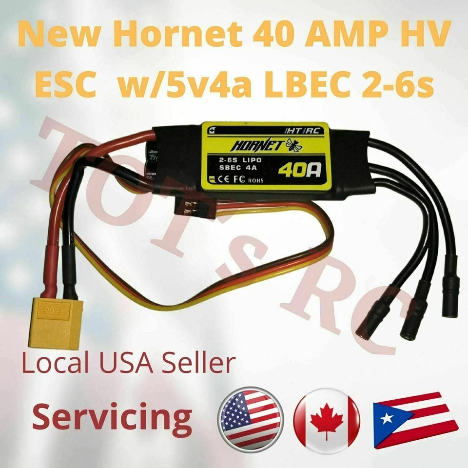 HTIRC Hornet 20A 30A 40Amp 50 Amp 60Amp 80Amp esc 100A ESC RC Plane RC ...