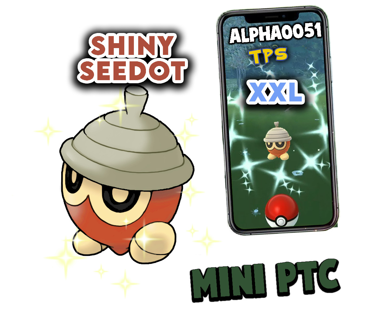 Pokemon Shiny Seedot XXL Mini P T C 80k + | eBay