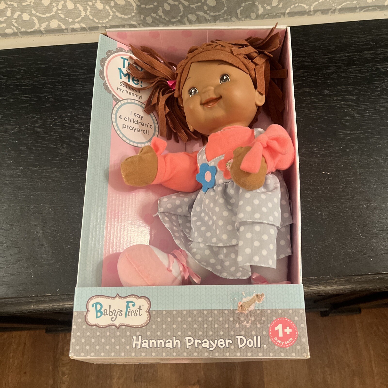 Curly Brunette Hannah Prayer Doll - Baby’s First Doll Teach Prayers ...