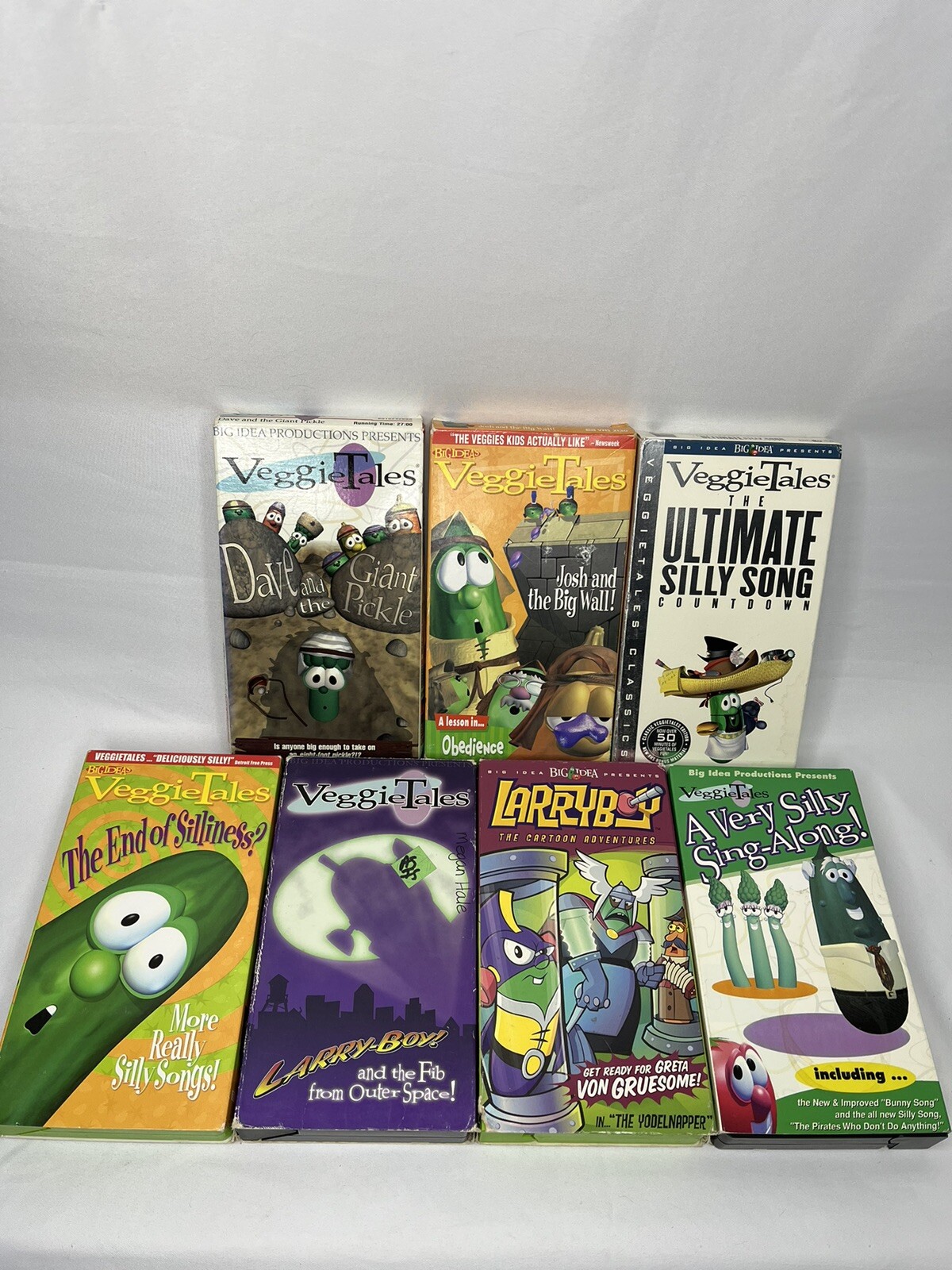 Lot Of 7 VeggieTales VHS Cassette Tapes, Larry Bob, | eBay