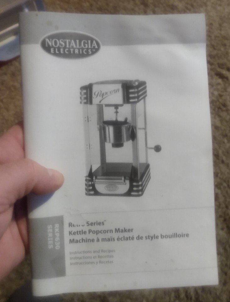 Nostalgia Electrics Kettle Popcorn Maker Retro Series | eBay