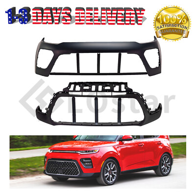 Primed Front Bumper Cover For 2020-22 Kia Soul Korea Built #KI1014105 ...