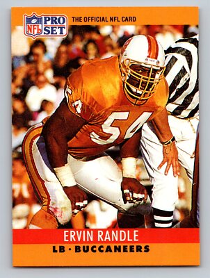 1990 Pro Set #315 Ervin Randle Tampa Bay Buccaneers | eBay