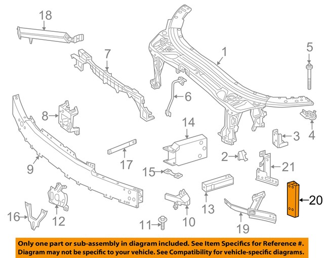 Mercedes MERCEDES-BENZ OEM C300 Radiator Support-Center Bracket Left ...