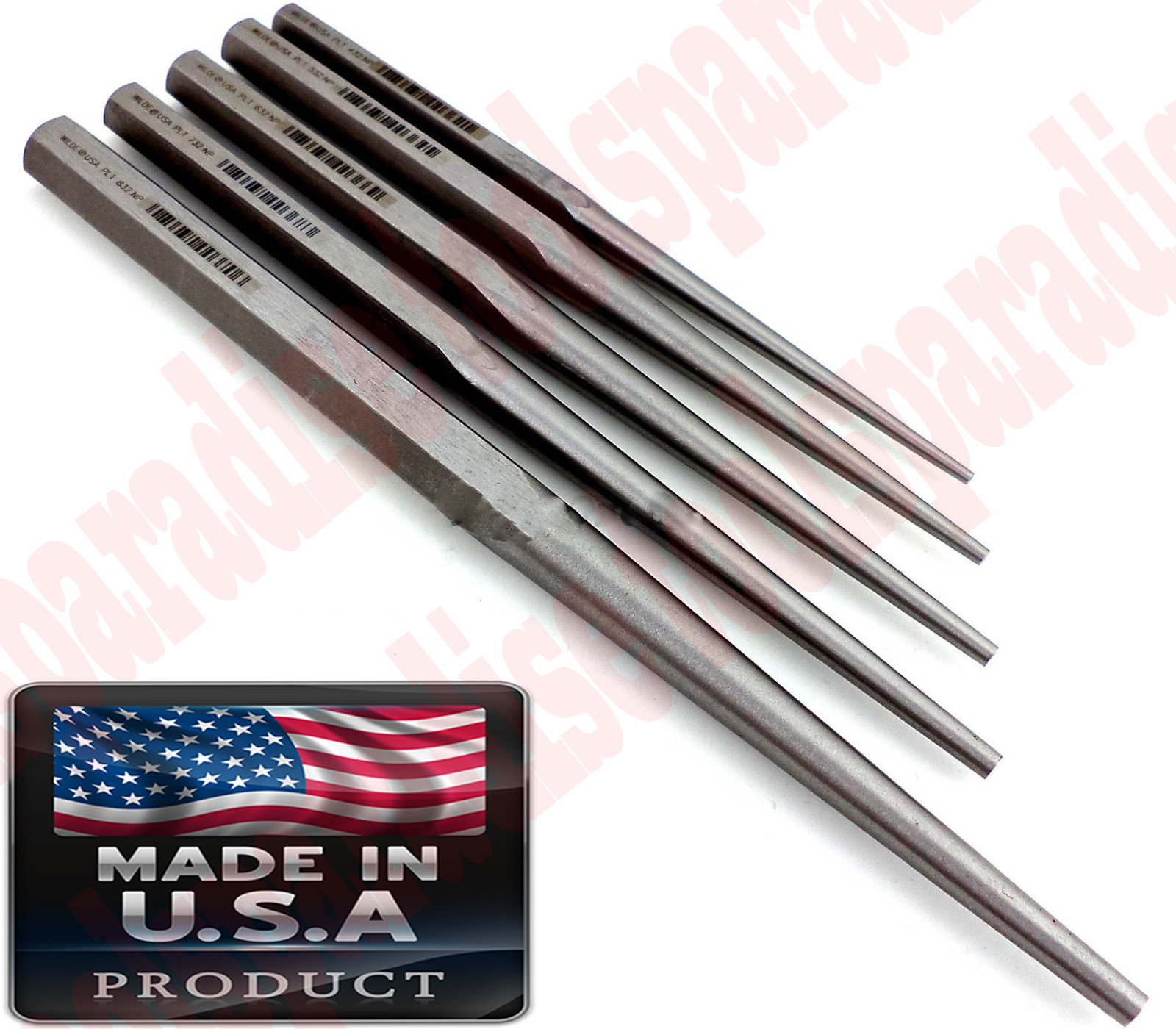 5PC Long Shaft Taper Pin Punch Tool Set High Carbon Steel | eBay
