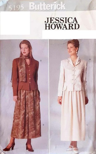 V👗5195 PATRON BUTTERICK JESSICA HOWWARD JUPE VESTE COURTE ETOLE 42 AU ...