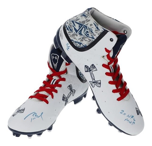 Under Armour Tom Brady MVP Signed Cleats Tristar COA 2x MVP 1/1 Serial ...