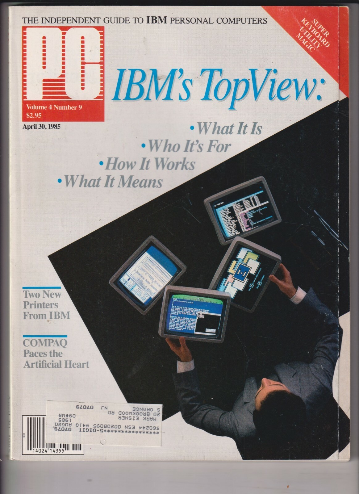 PC Magazine IBM's TopView Two New Printers April 30, 1985 121019nonr | eBay