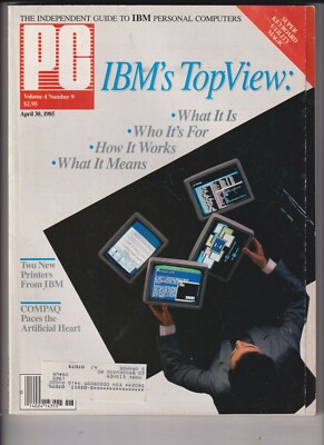 PC Magazine IBM's TopView Two New Printers April 30, 1985 121019nonr | eBay