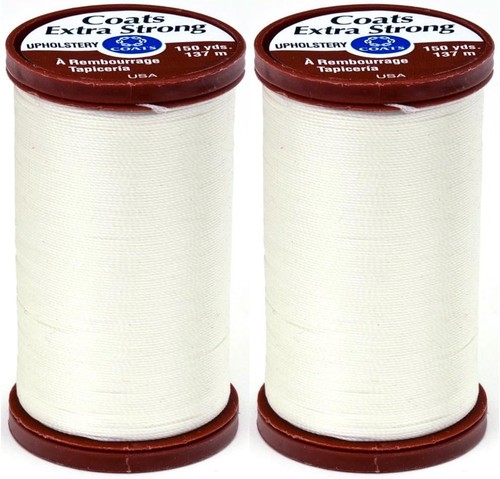 Extra Strong Upholstery Thread 2-Pack, 150-Yard Natural Sewing | eBay