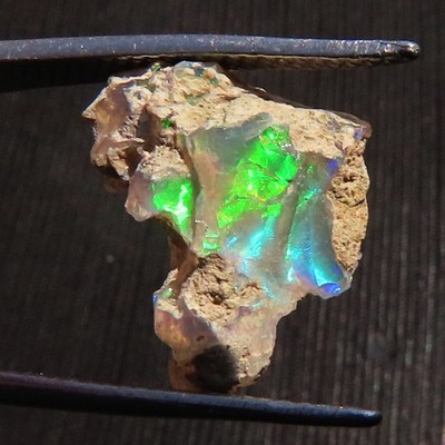 Natural Ethiopian Opal Rough Play of Color opal rough 3.55 CT 10x14x9 ...