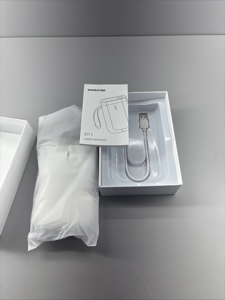 NIMBOT Portable Thermal Label Printer D11 White Open Box * NEW* | eBay