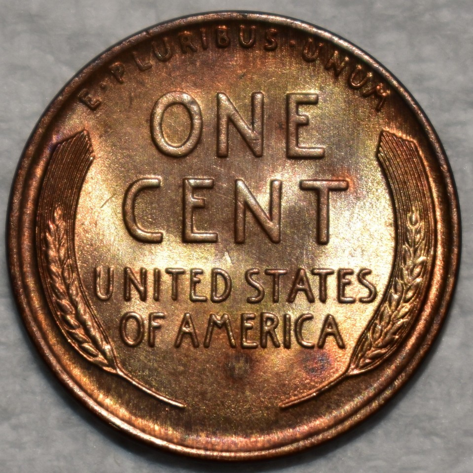 Gem Uncirculated 1934-P Lincoln Cent, Burnt-Orange, Nearly Full-Red Gem ...