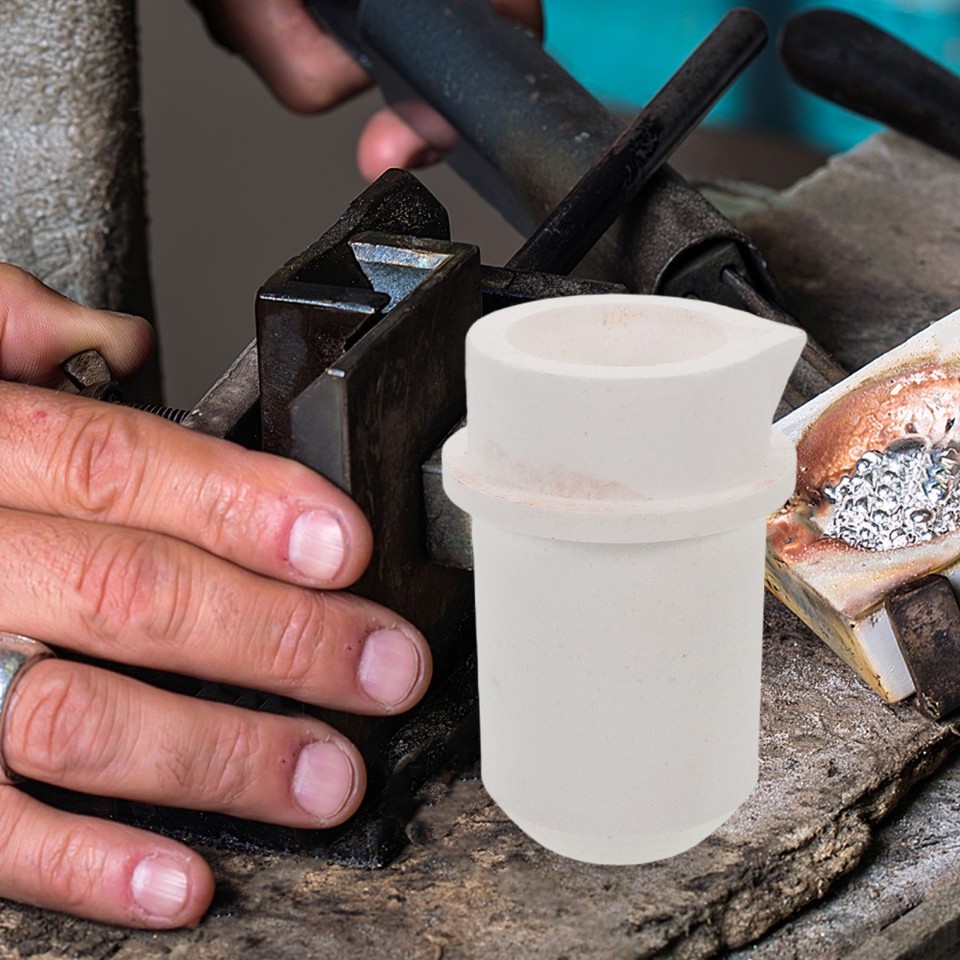 Quartz Crucible For Metal Casting 0.5kg Portable Melting Cup For ...