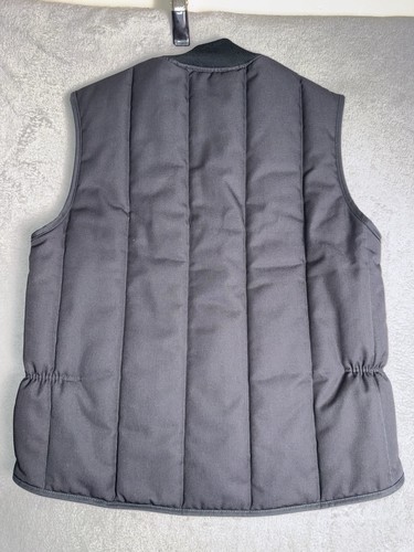 Cintas Vest Mens Large Grey Black Insulated Workwear Full Zip | eBay