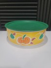 Tupperware Fall Pumpkin Cookie Snack One Touch Canister 3421 Green Seal ...