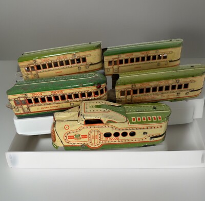 Vintage Union Pacific Railroad Stream Line Marx Toy Train Set | eBay