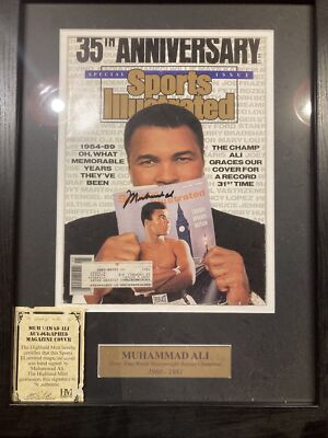 MUHAMMAD ALI GOAT SIGNED AUTO SPORTS ILLISTRATED MAG | eBay
