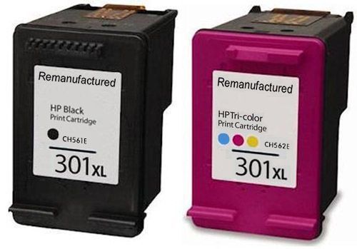 Refilled Ink For HP 301XL Black And Colour Ink Cartridges For Deskjet ...