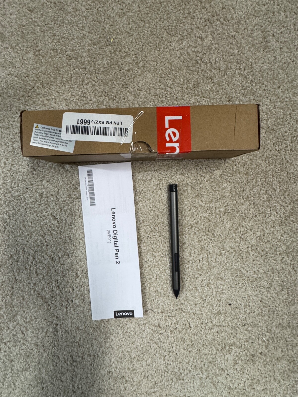 New Lenovo Digital Pen 2 (Laptop) - Ultra-Tactile Response, Silver ...