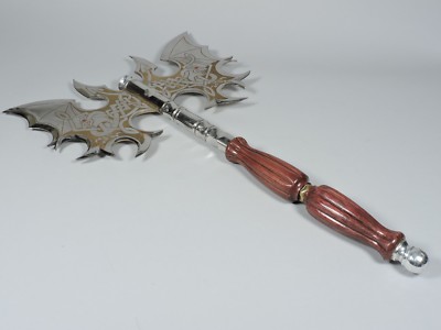 Large Dragon Wing Axe with Scabbard - Medieval Fantasy Design - Custom ...