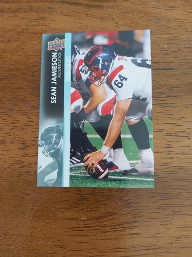 2022 Upper Deck CFL Sean Jamieson High Gloss Parallel Card #82; #06/10 ...