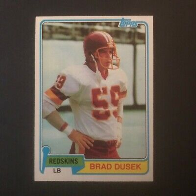 1981 Topps BRAD DUSEK #499 Washington Redskins Texas A&M Aggies | eBay