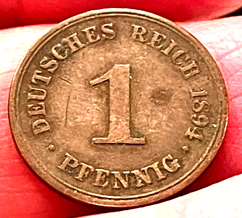 Deutsches Reich 1894 Germany 1 Pfennig | eBay