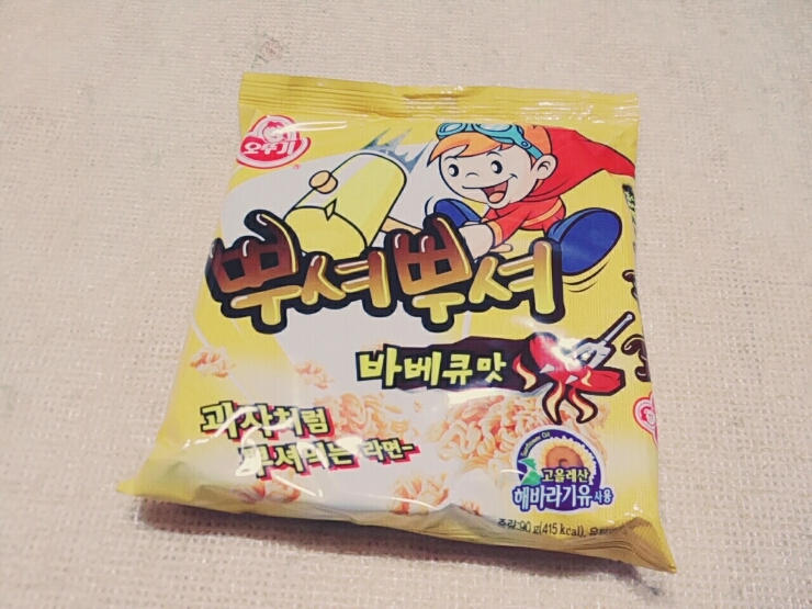 Korean Noodle Shape Snack PPUSHU PPUSHU Bulgogi, Chicken, Tteokbokki ...
